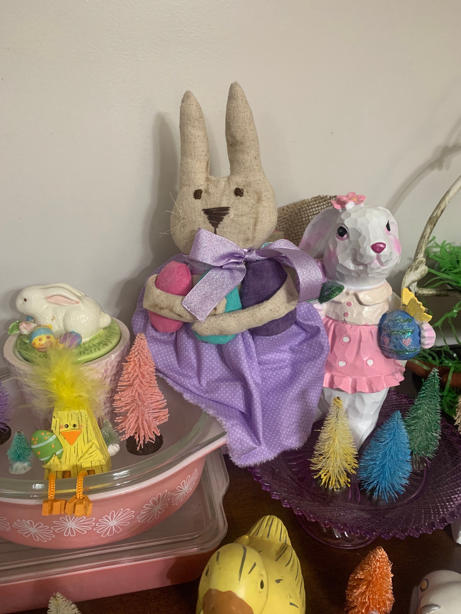 Grungy Primitive Easter Bunny With Eggs - Etsy