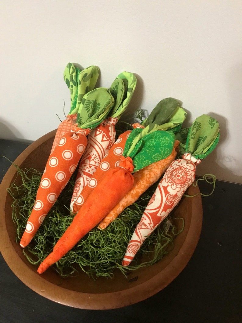 Primitive Carrots Bowl Filler, Ornie, Tuck, Shelf Sitter - Etsy