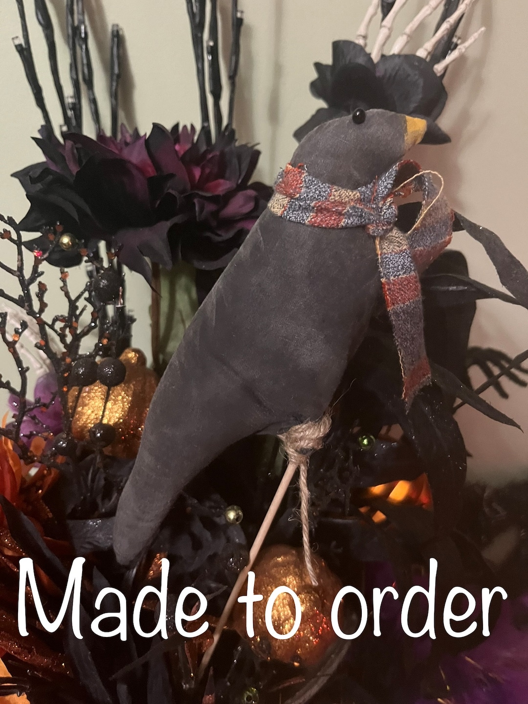 Primitive Crows on Sticks - Etsy