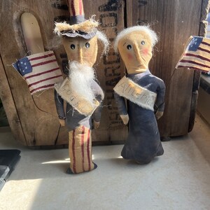 Primitive Patriotic Couple - Etsy