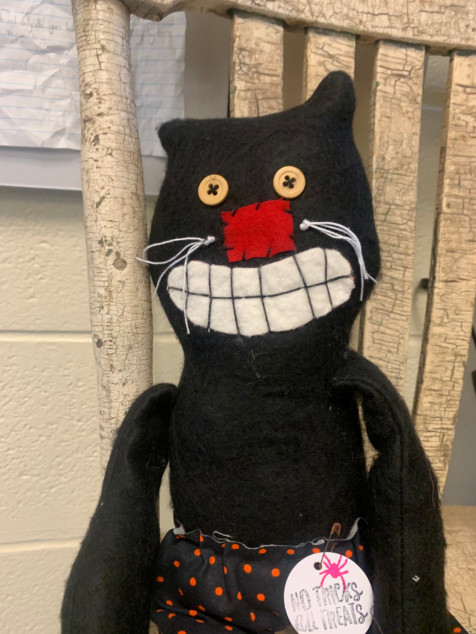 Primitive Halloween Cat - Etsy