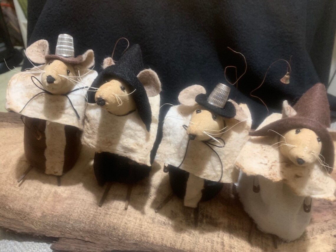 Primitive Pilgrim Mice - Etsy