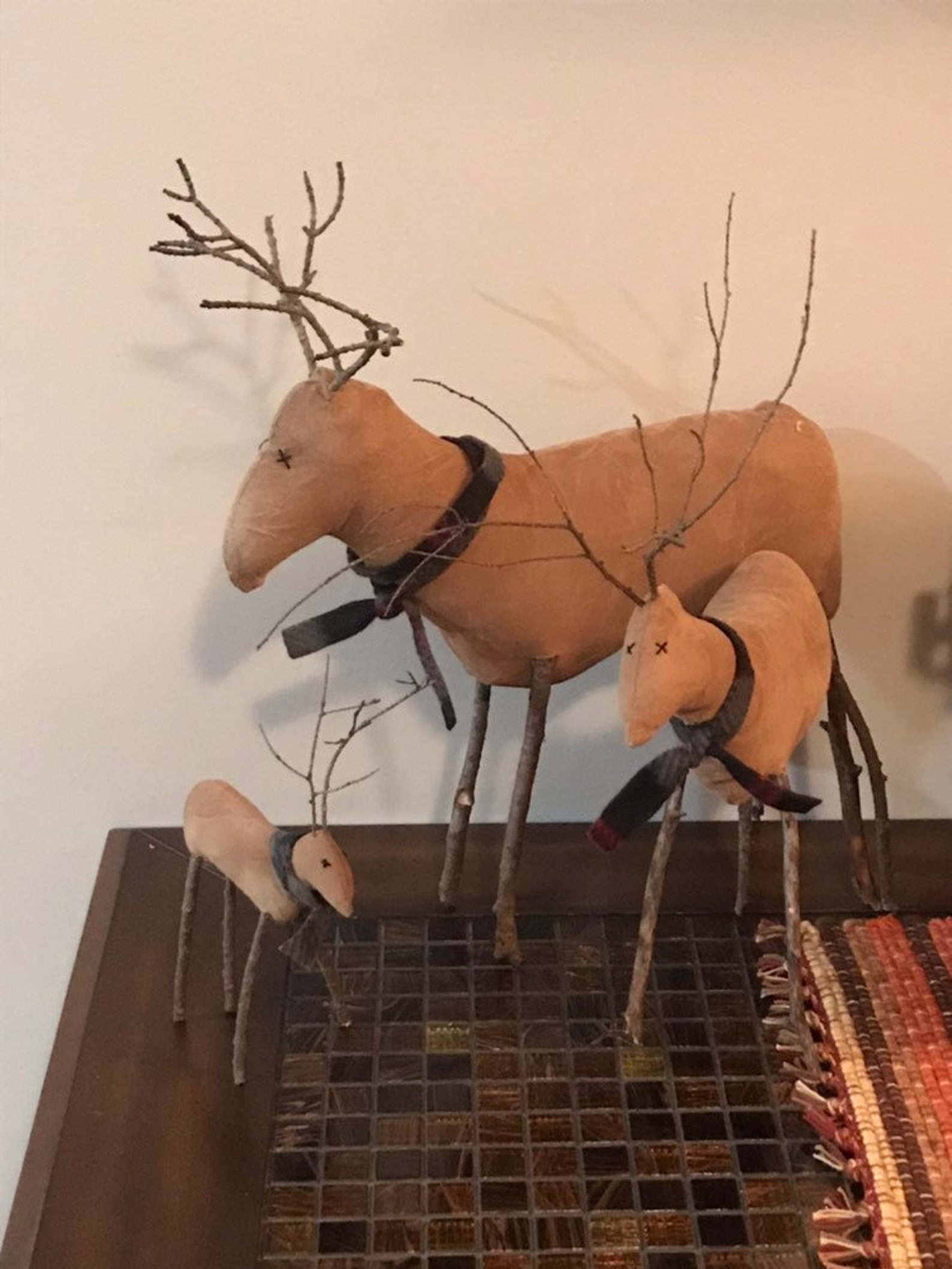 Primitive Reindeer Decor | Etsy