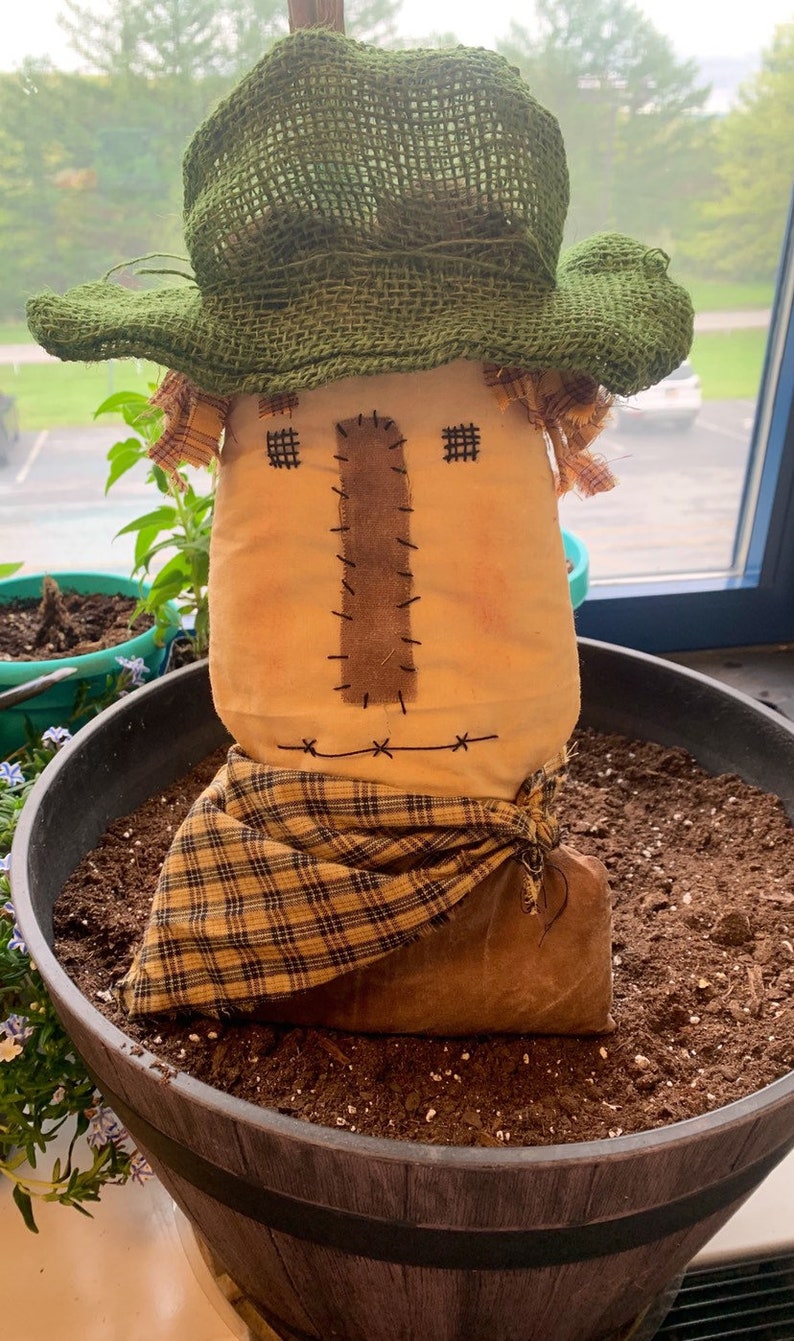 Primitive Scarecrow Head - Etsy
