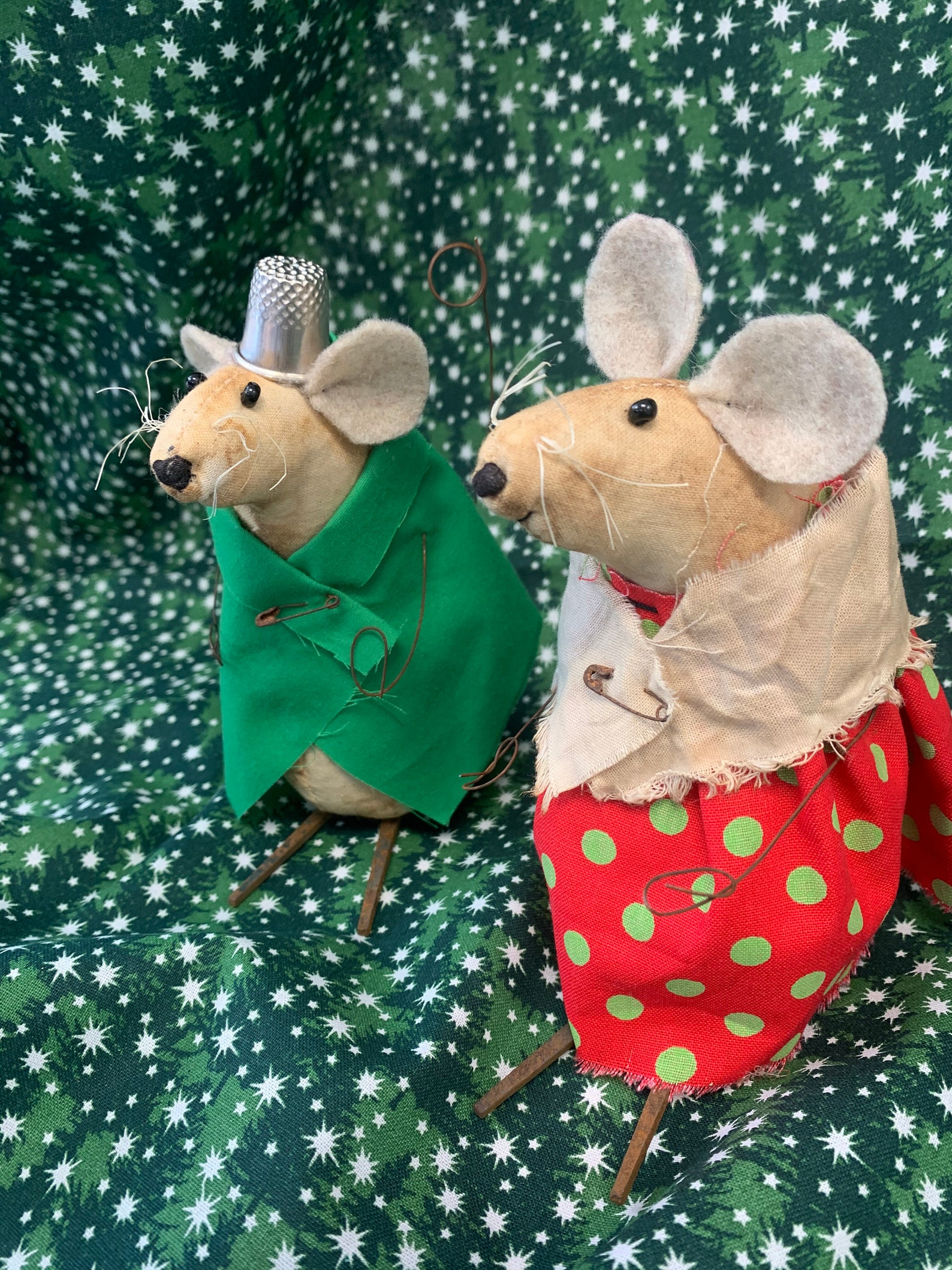 Primitive Christmas Mouse | Etsy