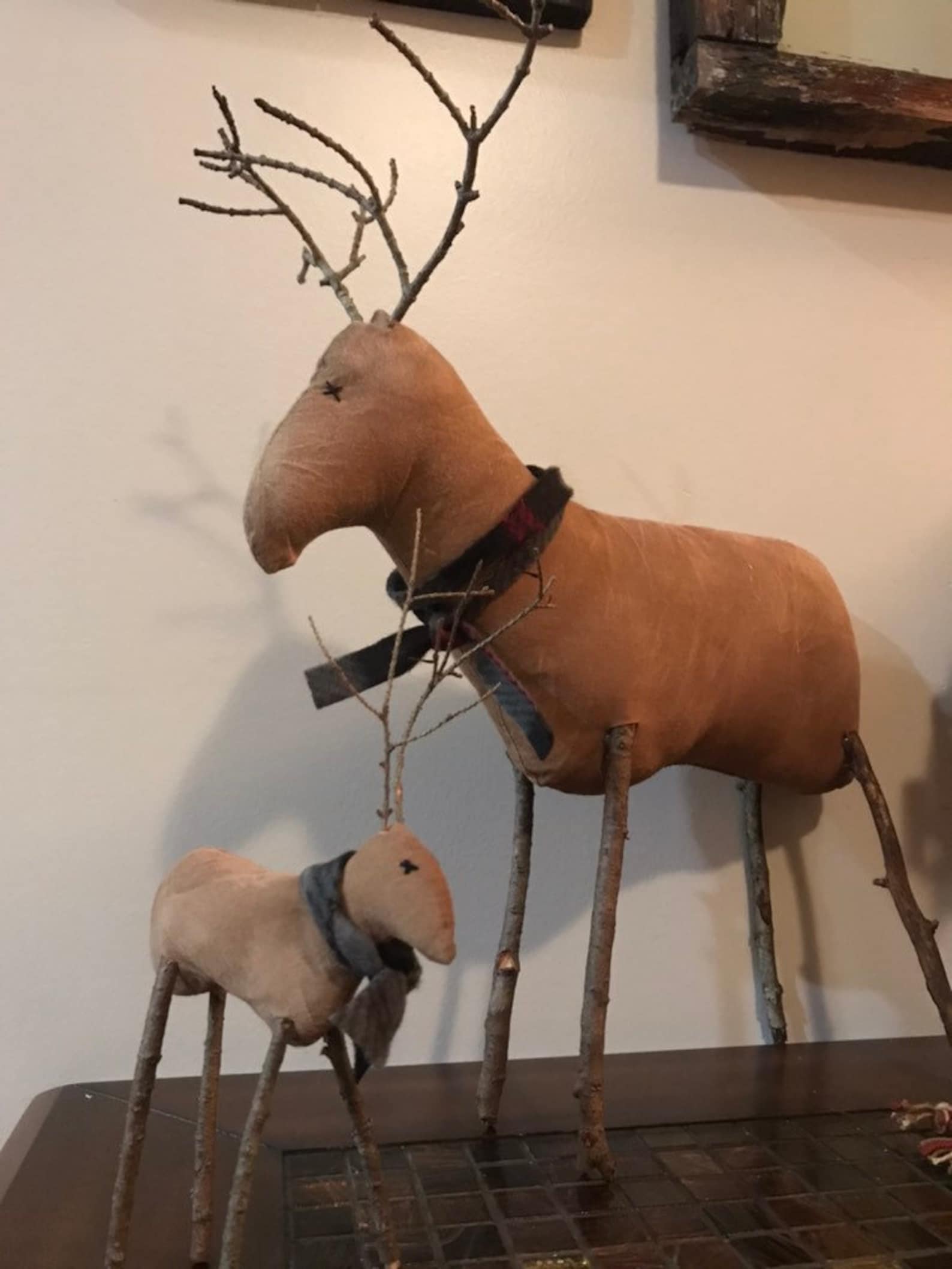 Primitive Reindeer Decor - Etsy