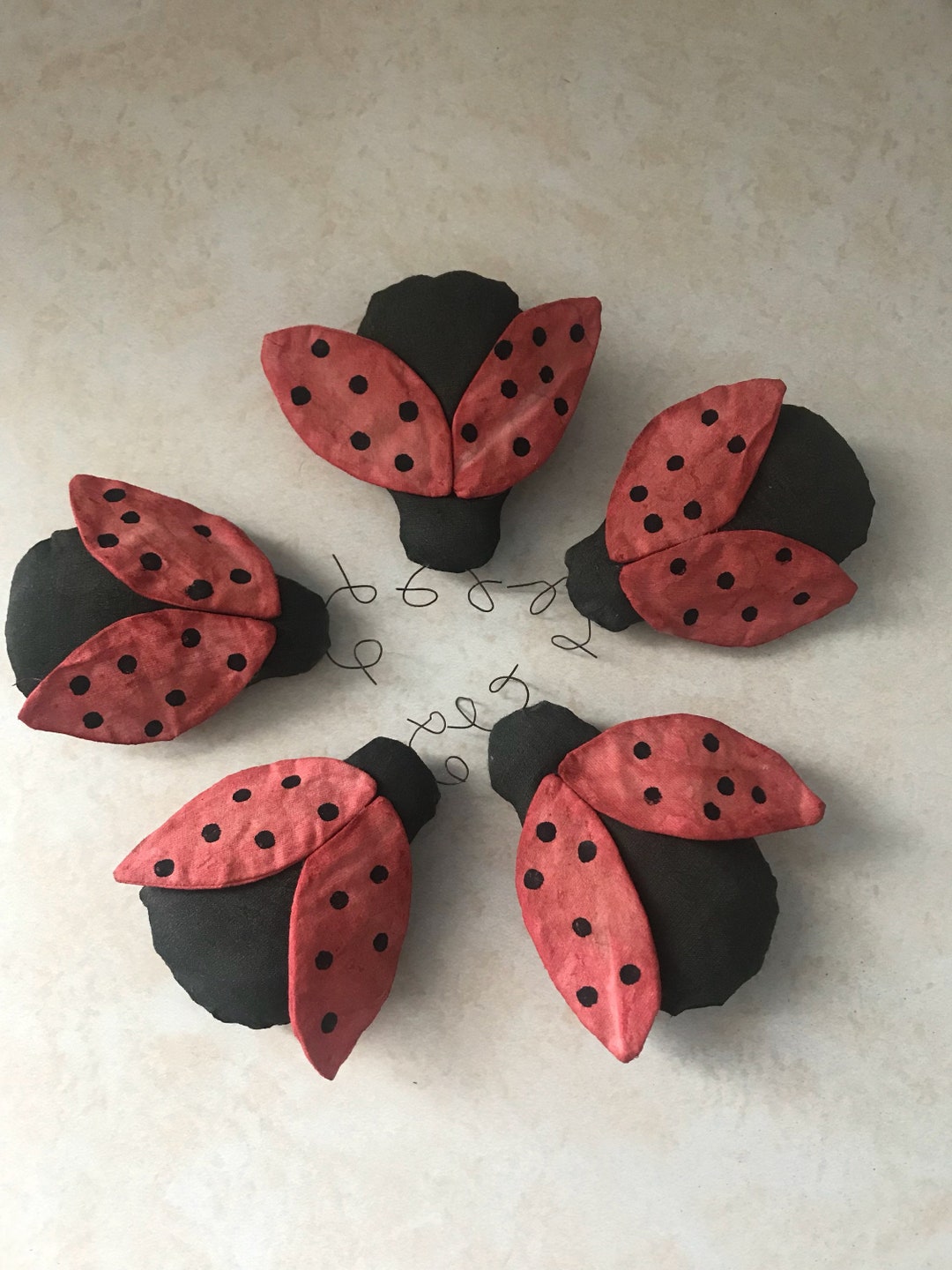 Primitive Ladybugs Bowl Filler, Shelf Sitter, Tuck, Ornie - Etsy