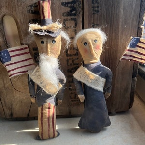Primitive Patriotic Couple - Etsy