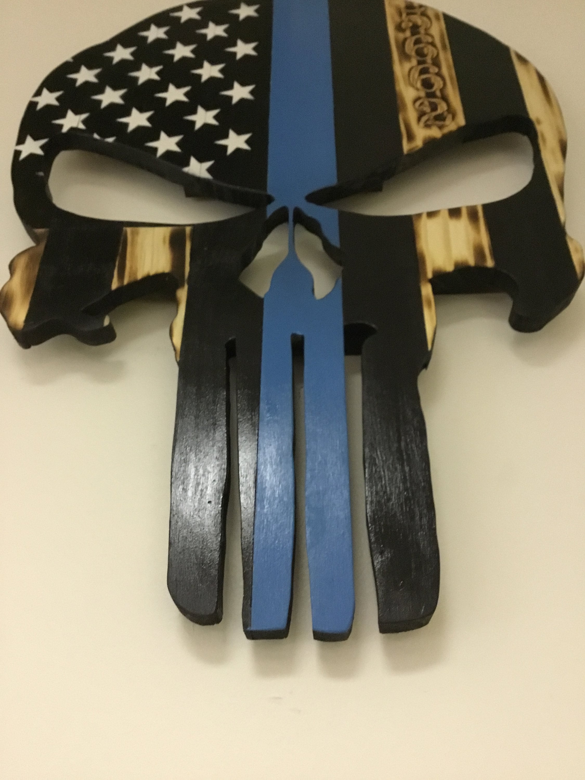 Thin Blue Line Punisher - Etsy