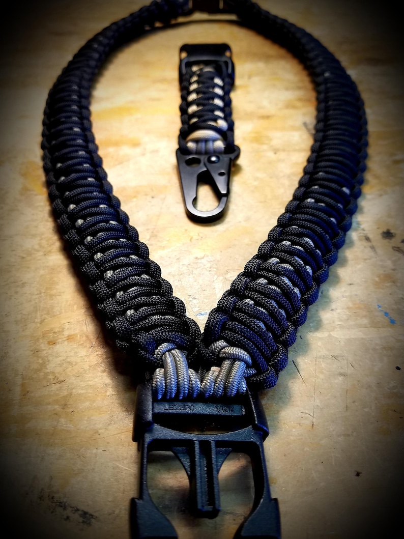 Thin Blue Line Bungee Lanyard - Etsy