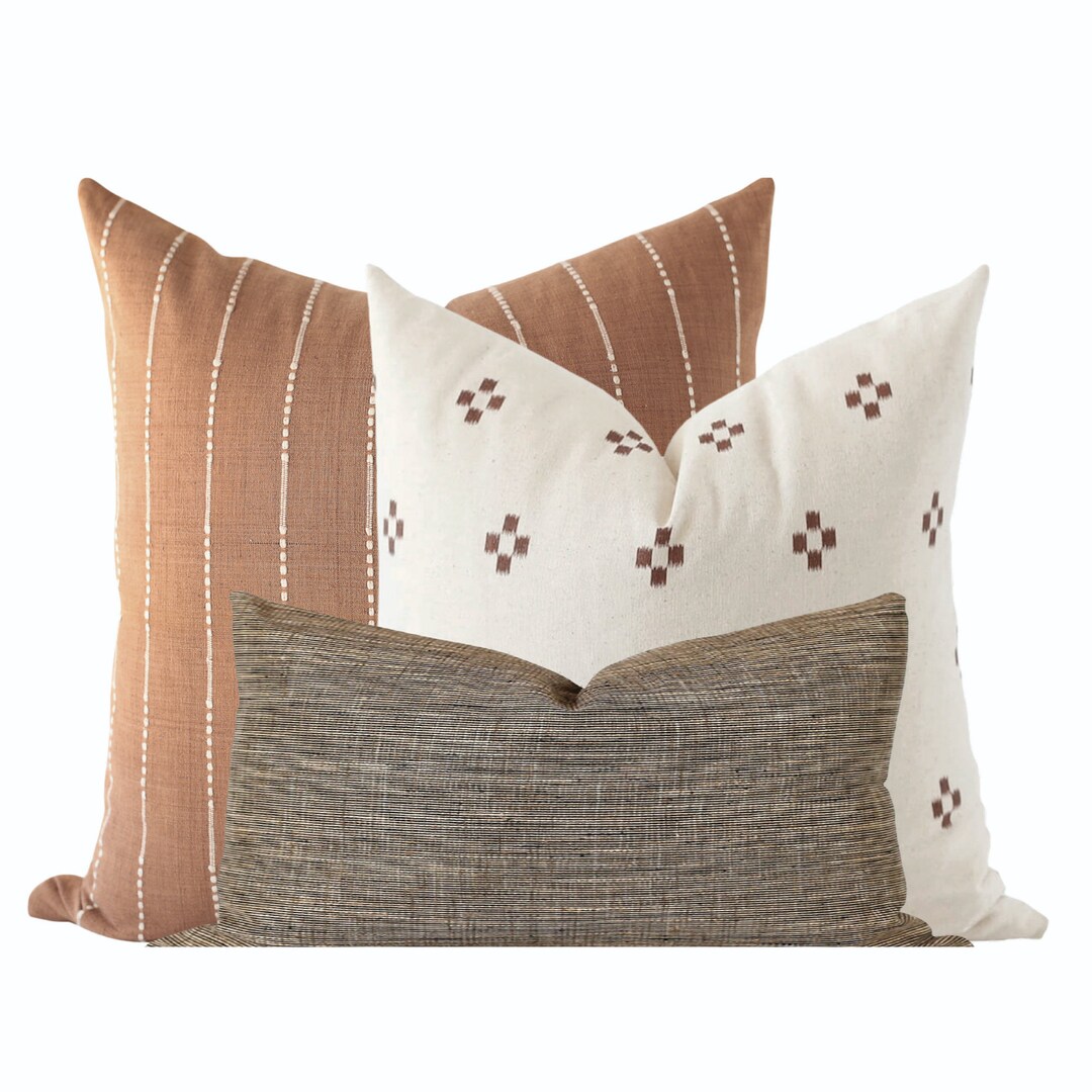 Throw Pillow Covers, Neutral Pillows Cover, Tweed Pillows, Pillow ...