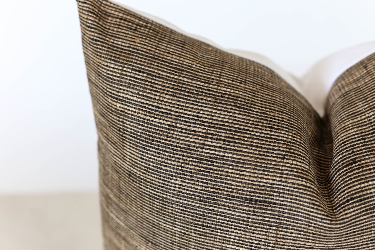 Tweed Pillow Cover: Brown Neutral Farmhouse Throw Pillow - Etsy