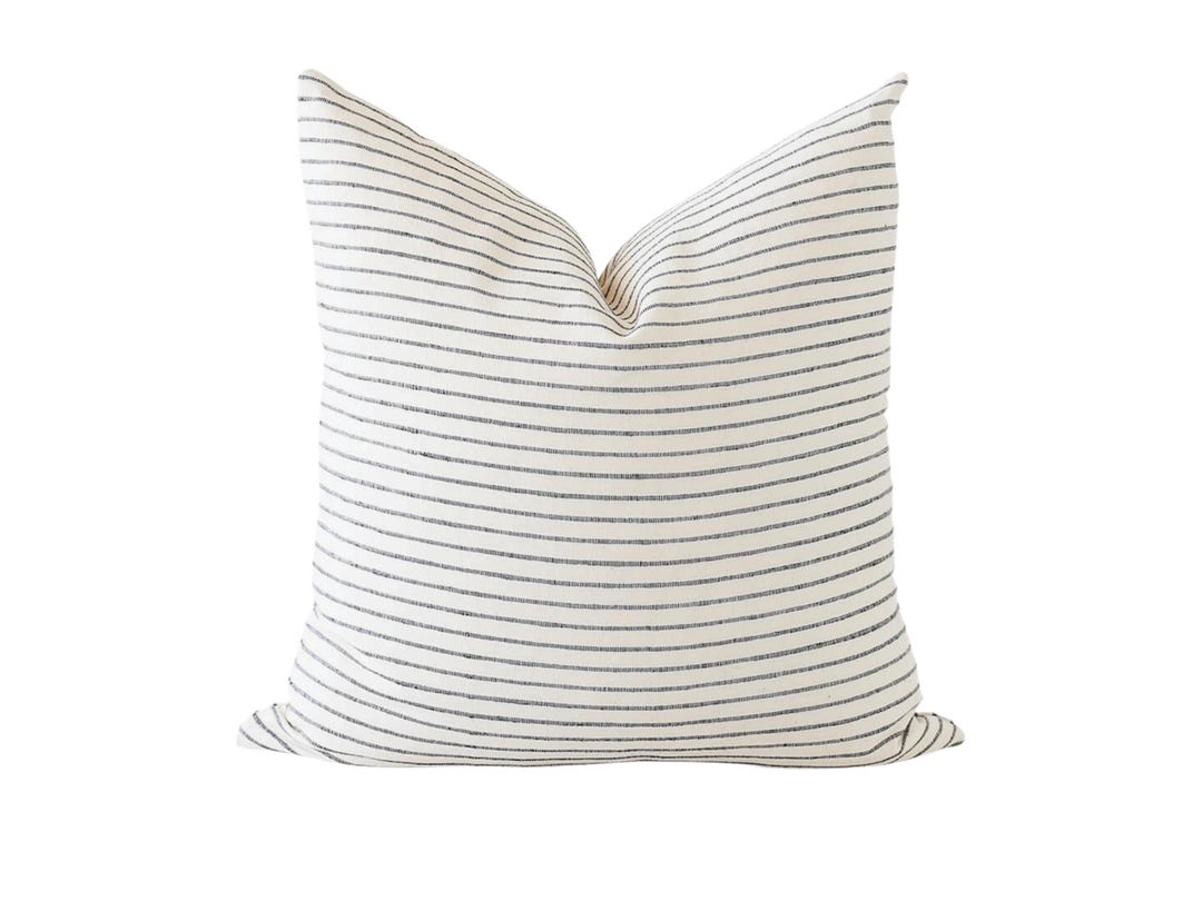 Black Striped Hmong Pillow Cover: Designer Throw Pillow - Etsy