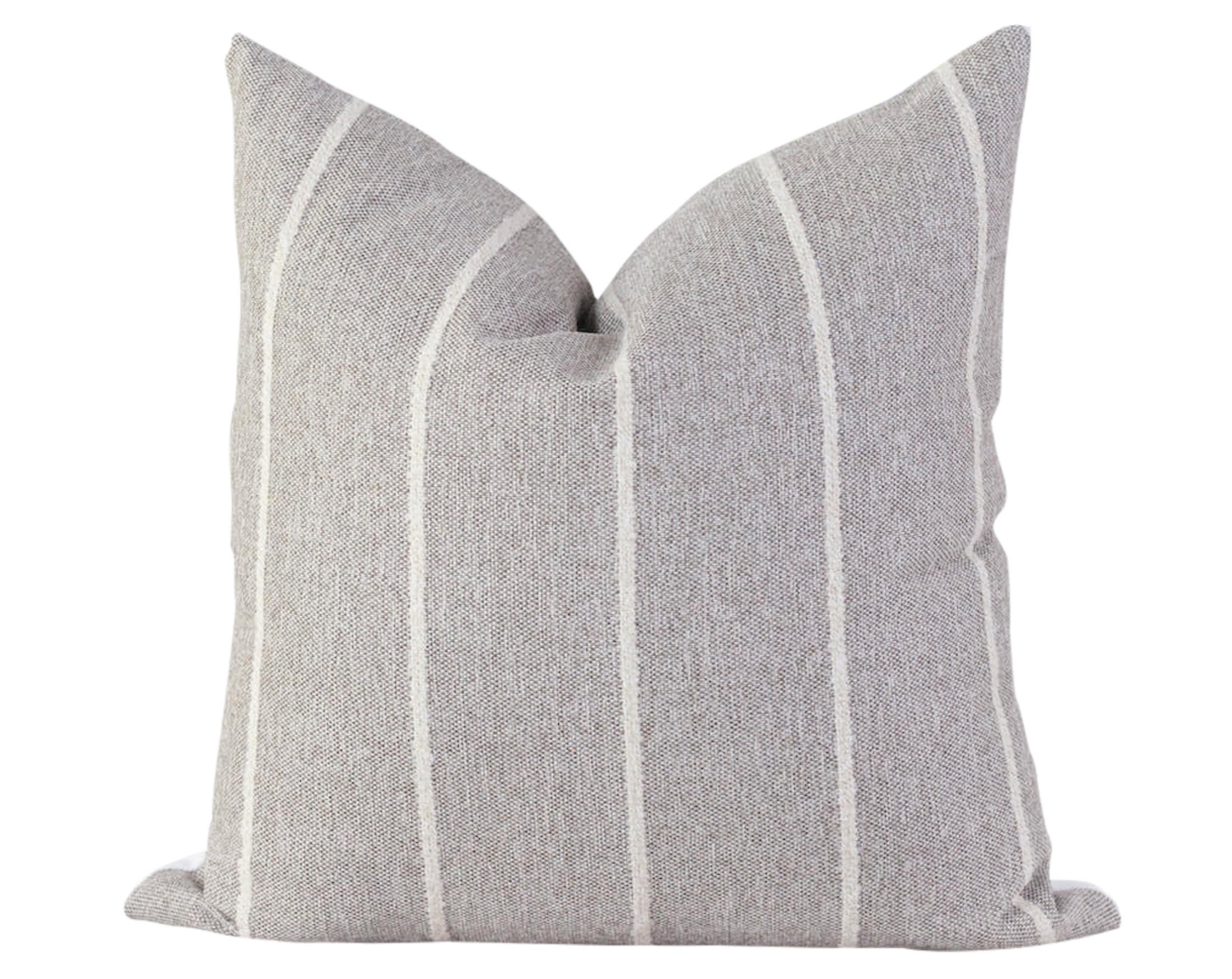 Grey and White Pillow Cover 20x20 Grey Textured Pillow - Etsy