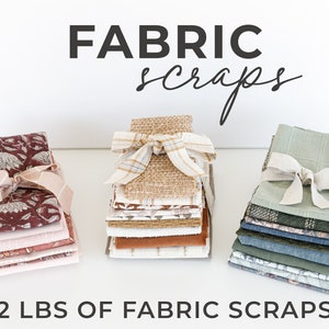 2 Lbs Fabric Scrap Bundle: Designer Remnants for Quilting & Crafts - Etsy