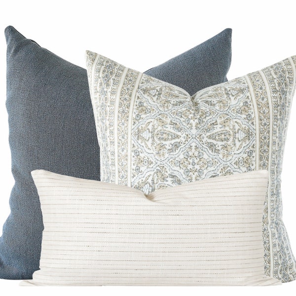 Blue Pillow Combo - Etsy