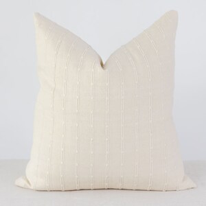 Earthy Pillow Cover Set: Green Linen, Floral Line Art, Cream Stripe - Etsy