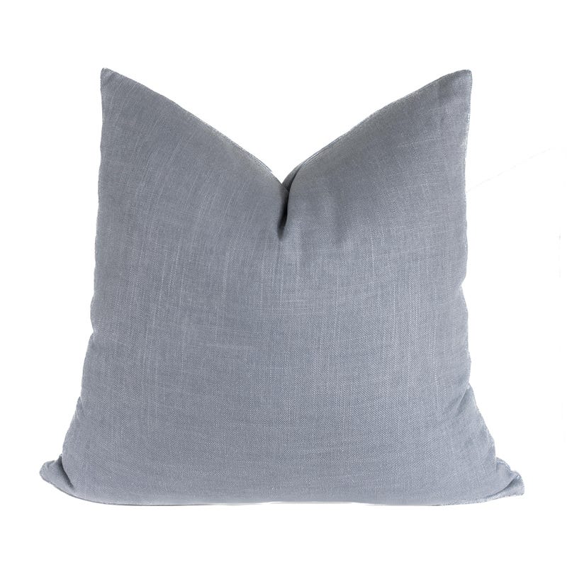 Light Blue Linen Pillow - Etsy