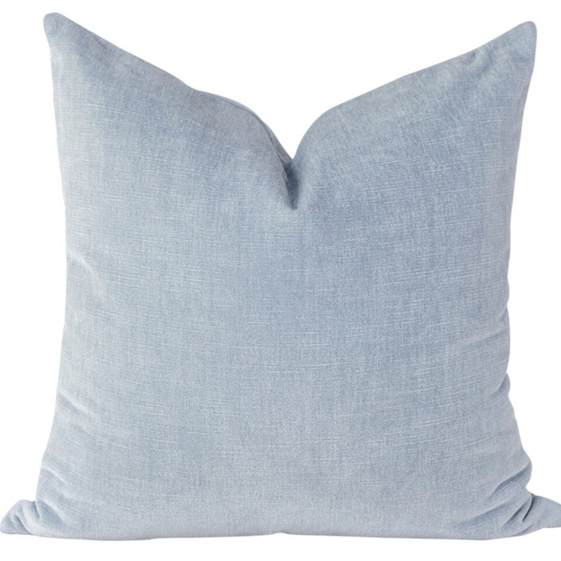 Light Blue Pillow - Etsy