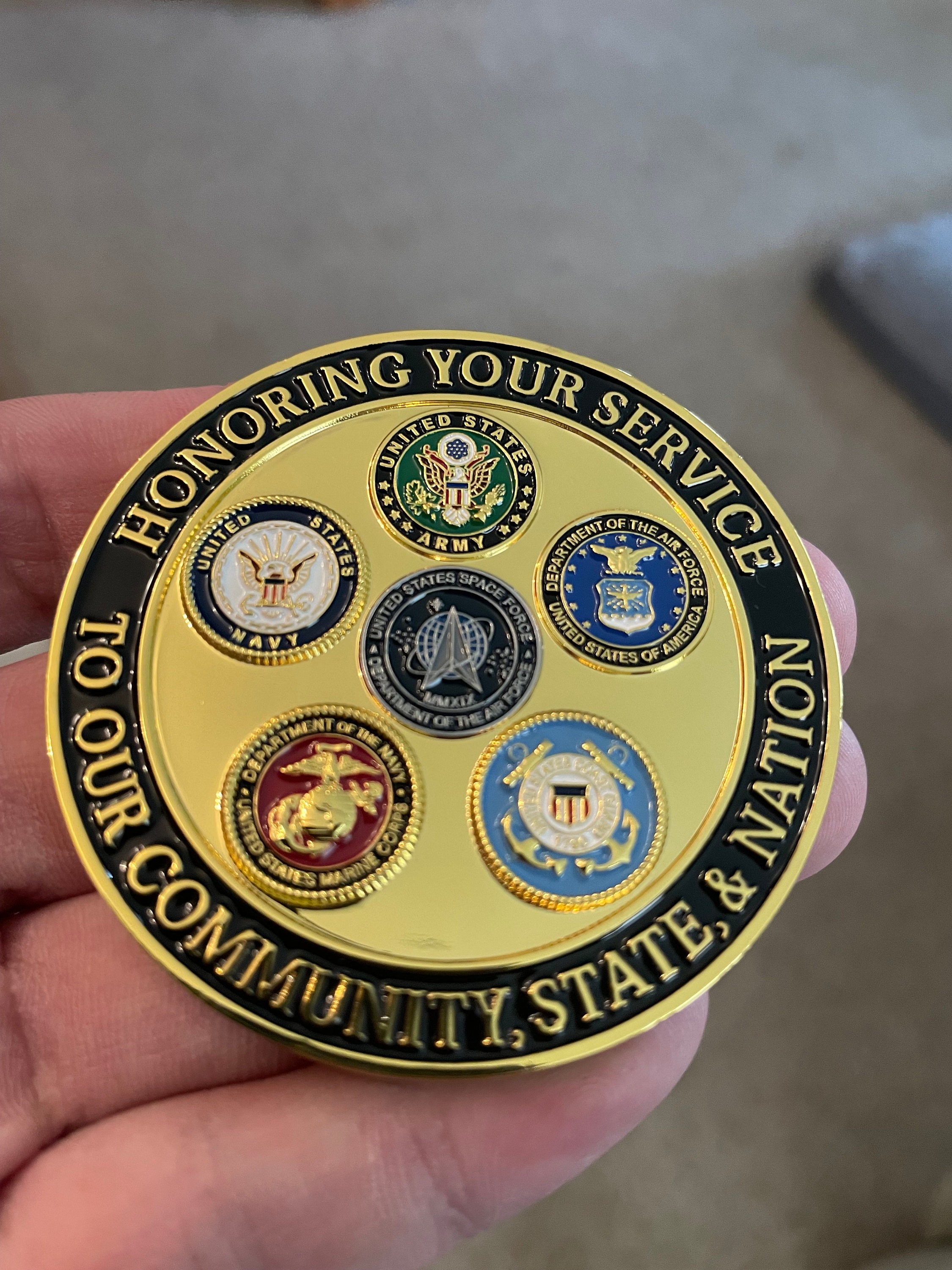 Pasco Police Department Military Appreciation Challenge Coin - Etsy