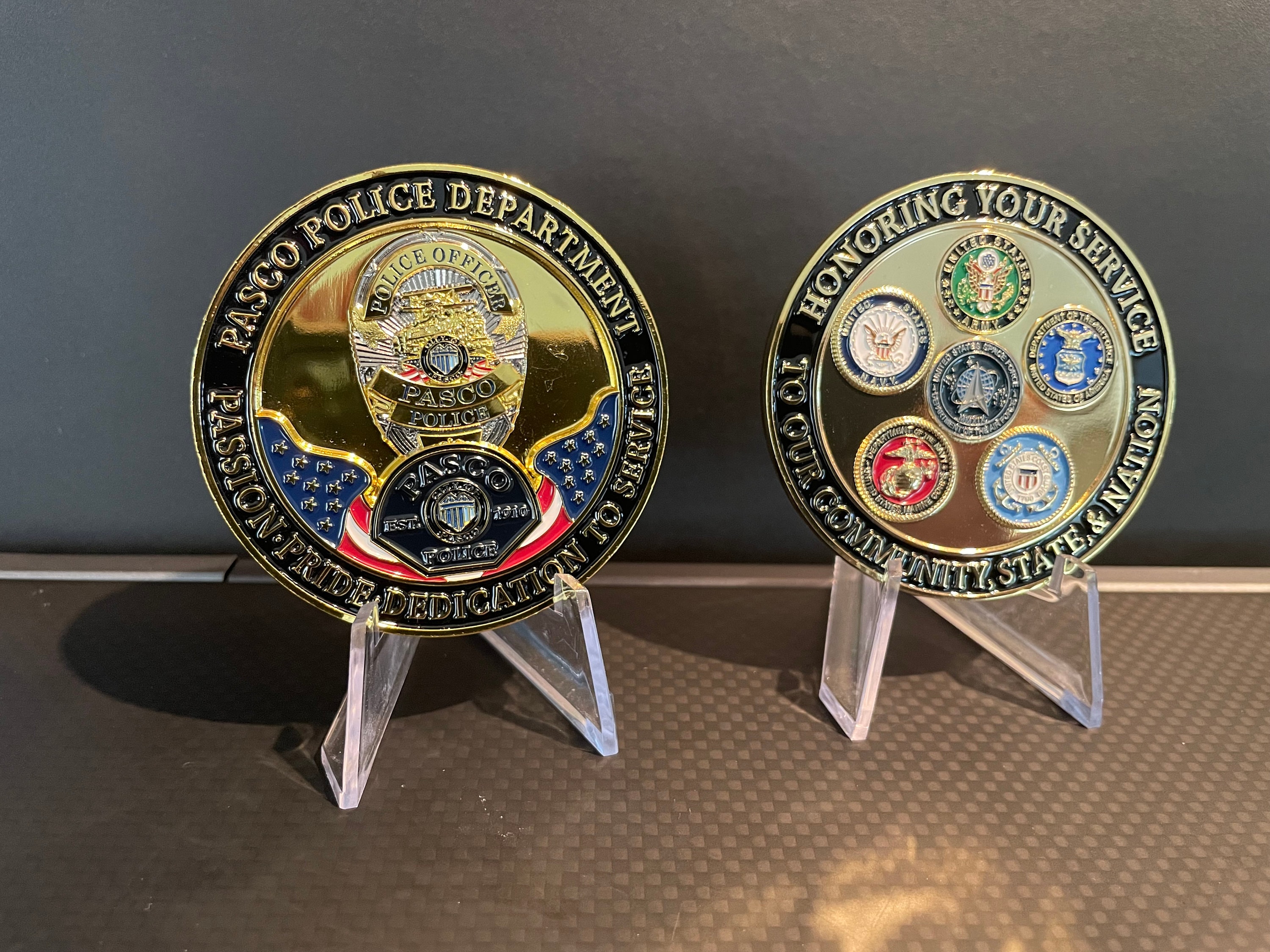 Pasco Police Department Military Appreciation Challenge Coin - Etsy