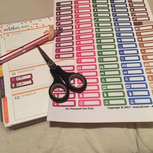 Printable Medical Stickers for Planners - Etsy
