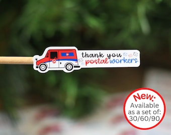 Thanks USPS Sticker - Etsy