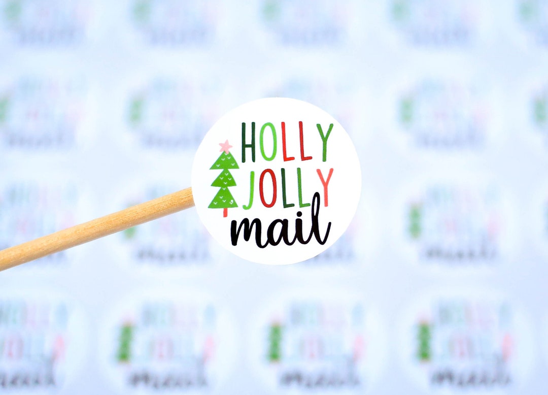 Christmas Packaging Stickers, Happy Mail Stickers, Merry Mail Stickers ...