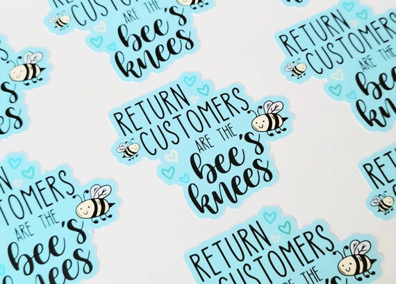 Repeat Customer Sticker Return Customer Stickers Business | Etsy