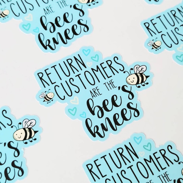 Return Customer Stickers - Etsy