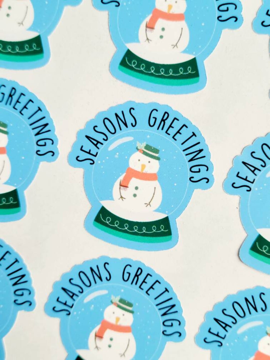 Christmas Packaging Stickers, Snow Globe Stickers, Merry Mail Stickers ...