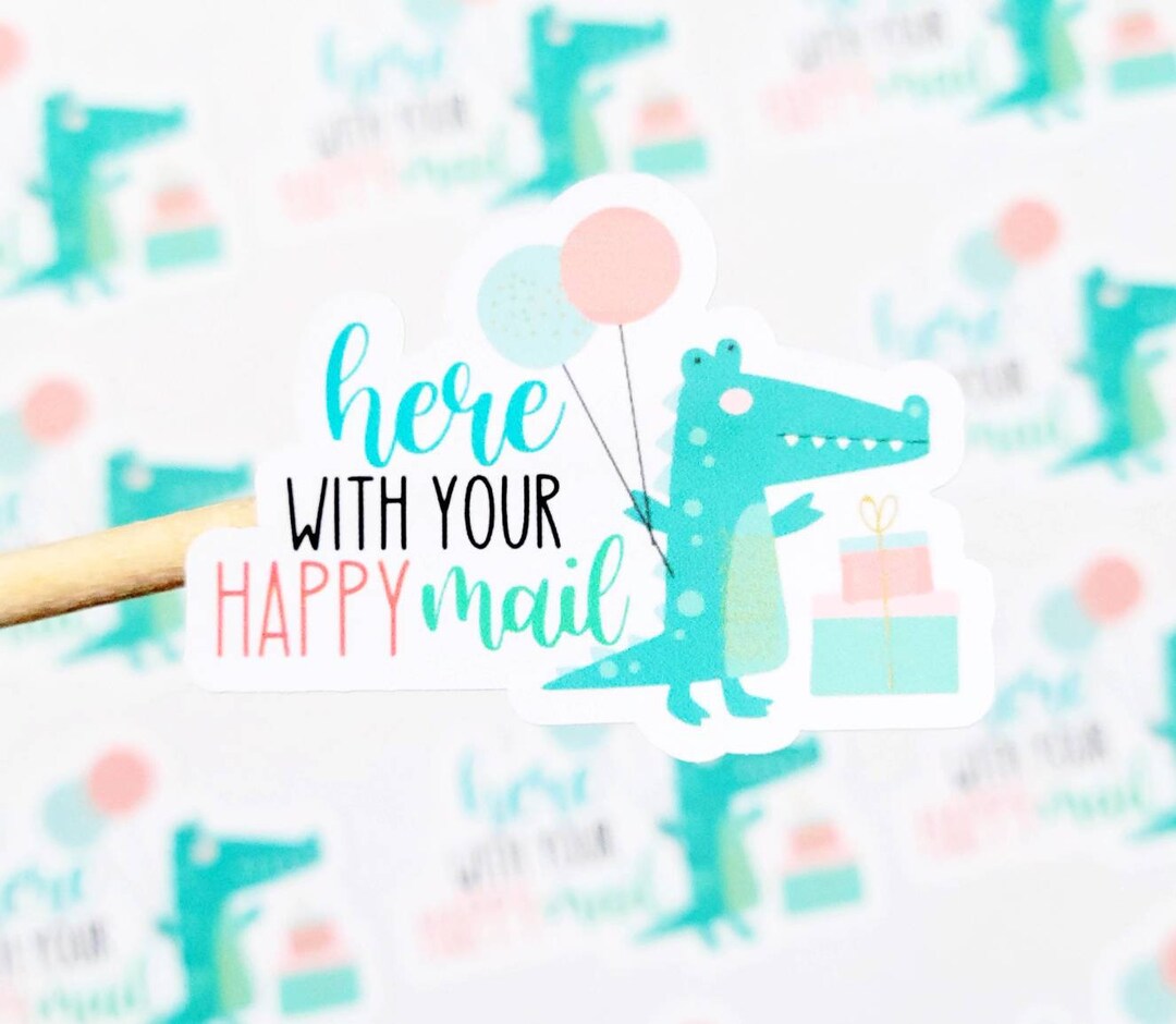 Happy Birthday Stickers, Happy Mail Stickers, Gift Stickers, Penpal ...