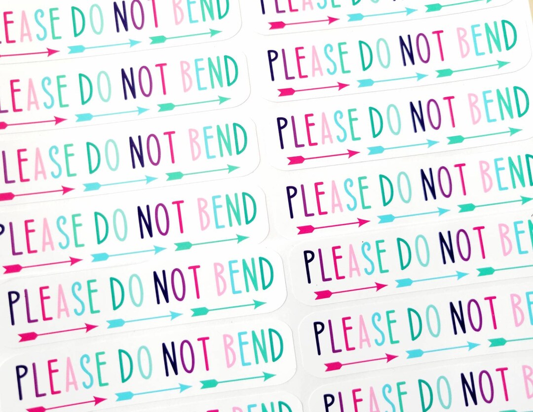 Please Do Not Bend Stickers, Fragile Stickers, Handle With Care ...