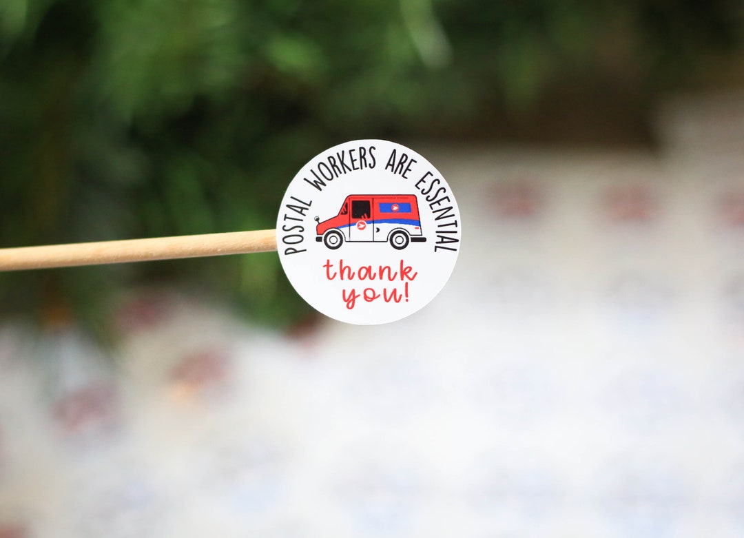 Thank You Postal Worker Stickers, USPS Canada Post Stickers, Postal ...
