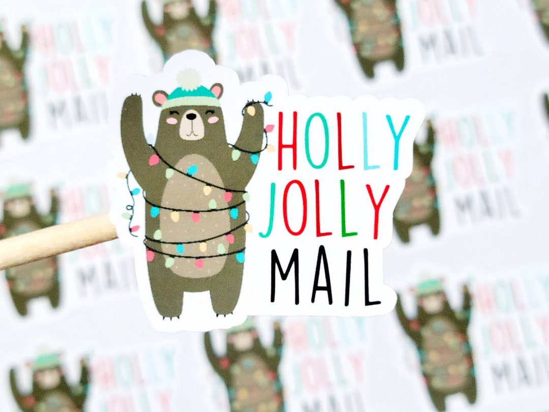 Christmas Packaging Stickers, Holiday Stickers, Christmas Happy Mail ...