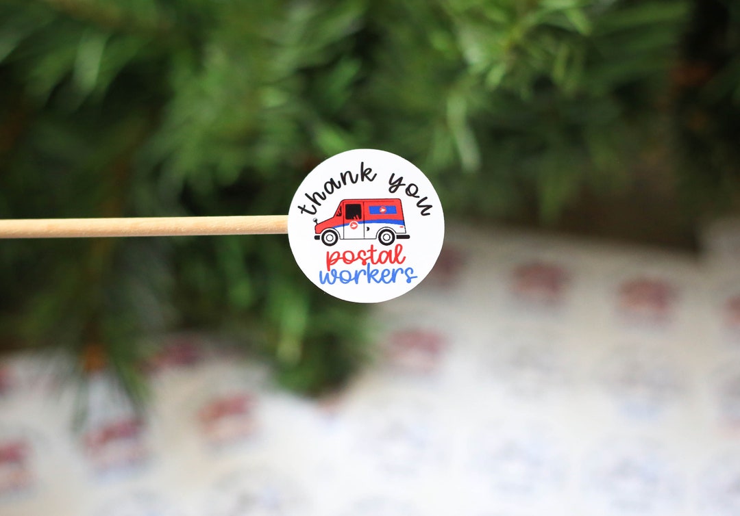 Thank You Postal Worker Stickers, USPS Canada Post Stickers, Postal ...