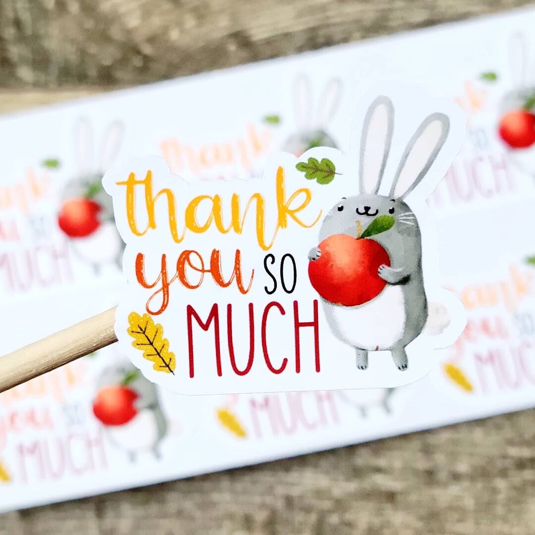 Fall Thank You Stickers, Fall Happy Mail Stickers, Autumn Stickers ...