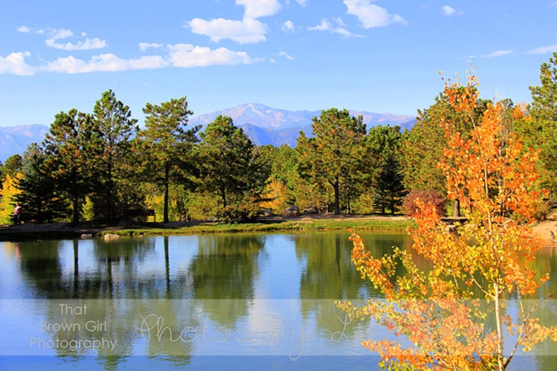 Pikes Peak and the Black Forest in the Fall Photo, Colorado Springs ...