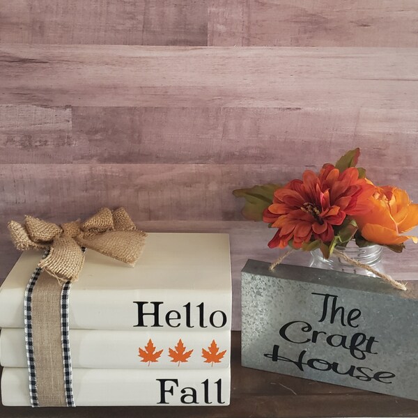 Thanksgiving Book Stack - Etsy