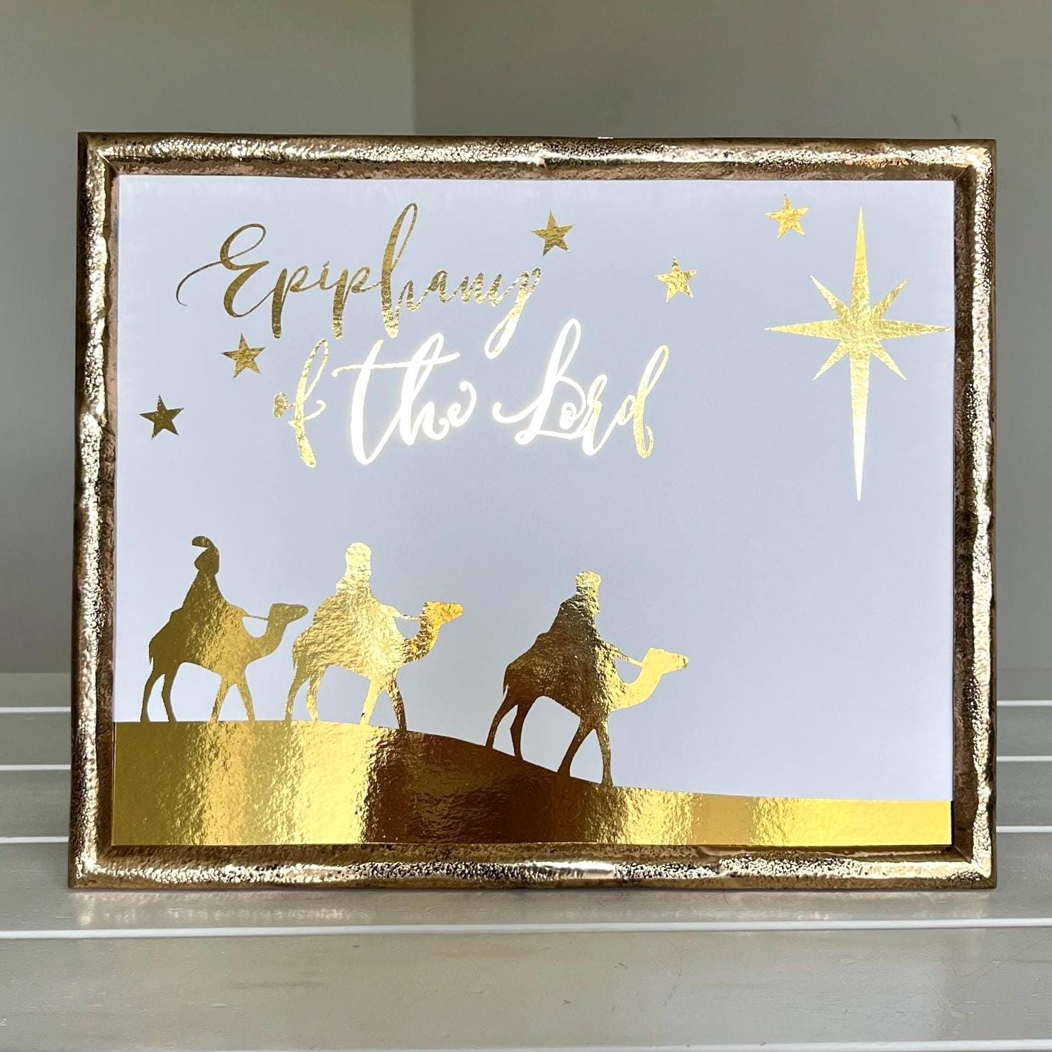 Epiphany of the Lord Metallic Gold Foil Print Print Unframed - Etsy