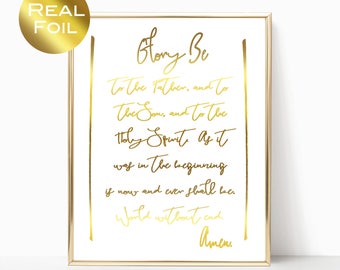 Our Father Hail Mary & Glory Be Printable 3-Prayer Pack