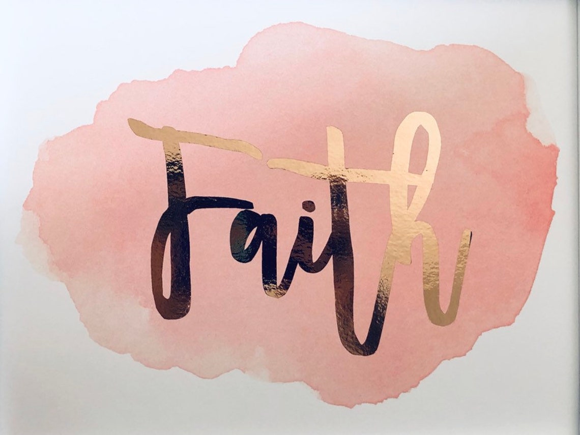 Faith Inspirational Print Christian Art Catholic Art Faith | Etsy
