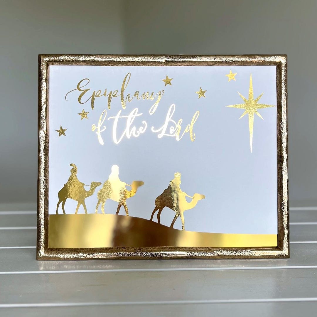 Epiphany of the Lord Metallic Gold Foil Print Print Unframed - Etsy