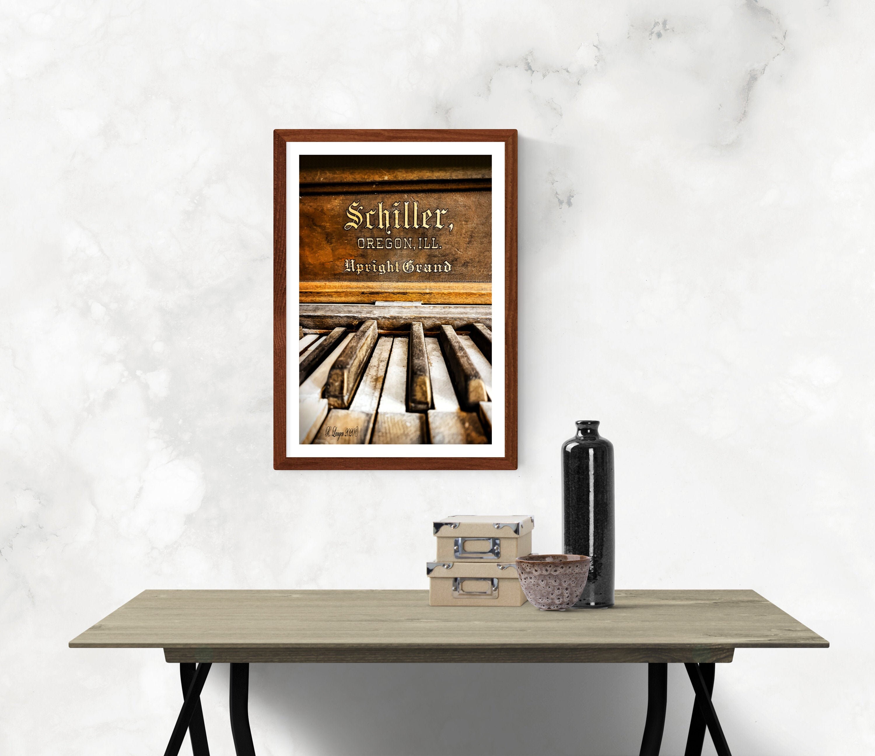 Schiller Grand Piano Prints/ Vintage Musical Instruments/piano Prints ...