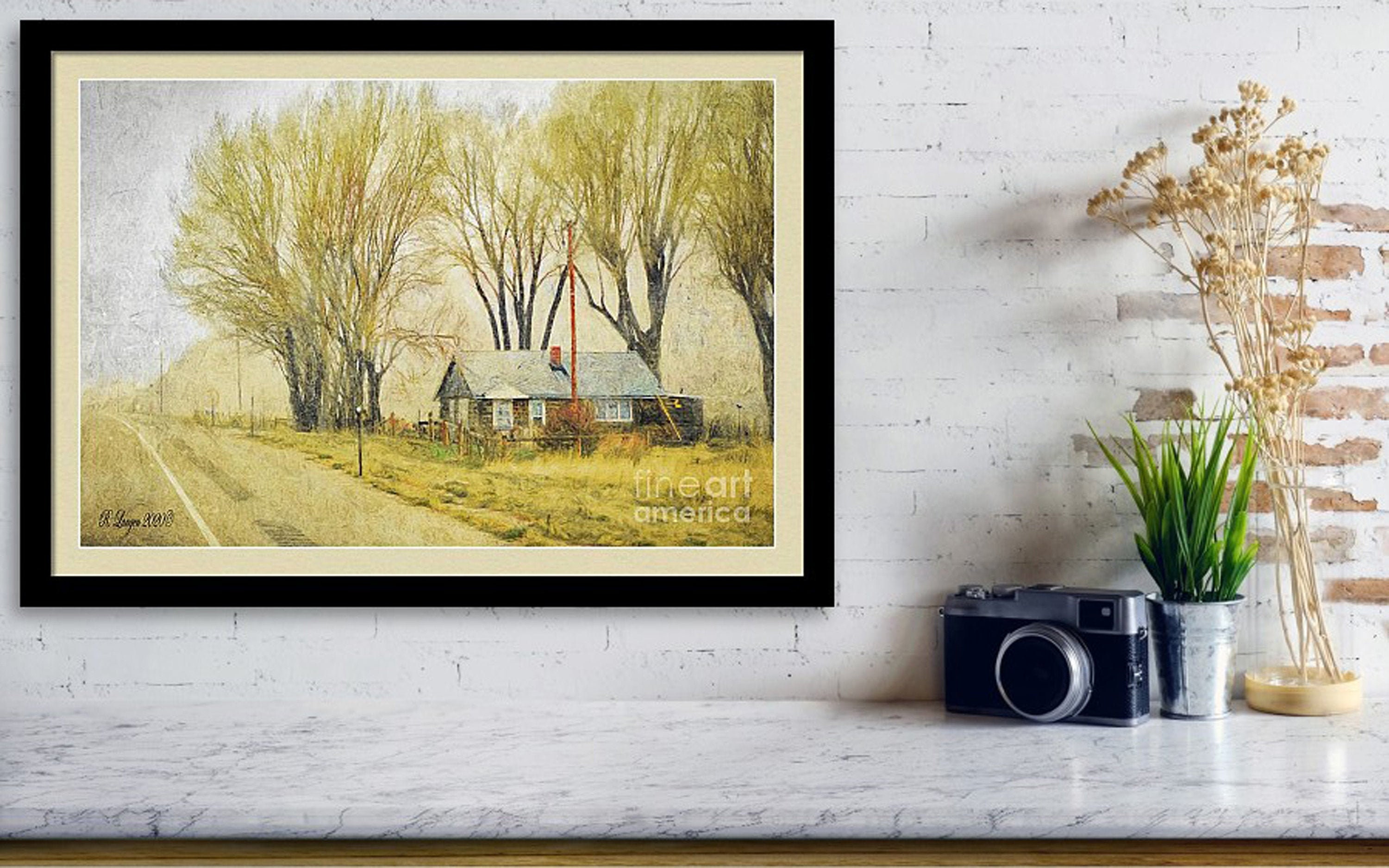 Instant Printable Cabin Wall Art/cabin Print/landscape Art/cabin ...