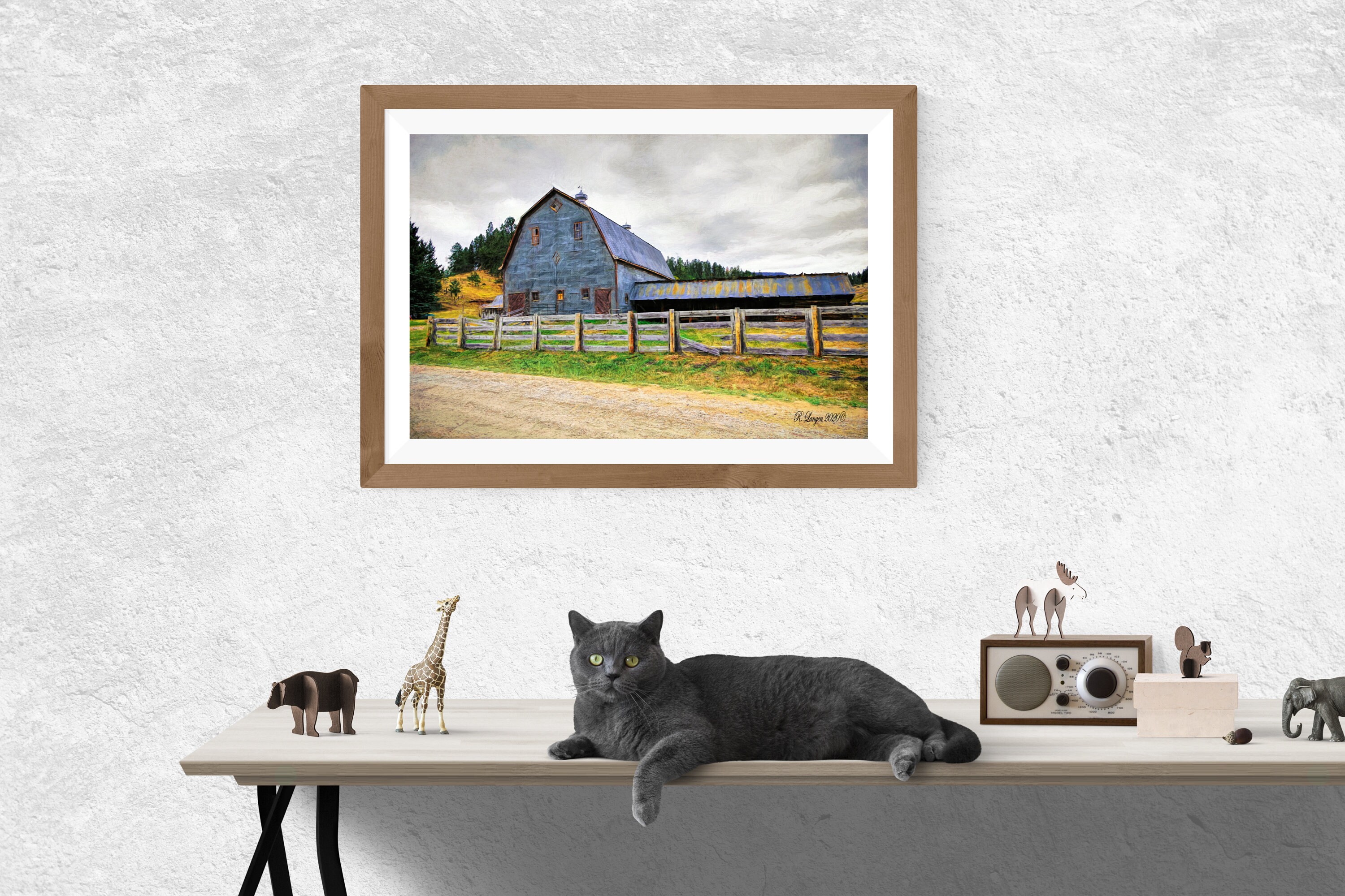 Barn Print/printable Barn Wall Art/western Art/barn Paintings/old Barn ...