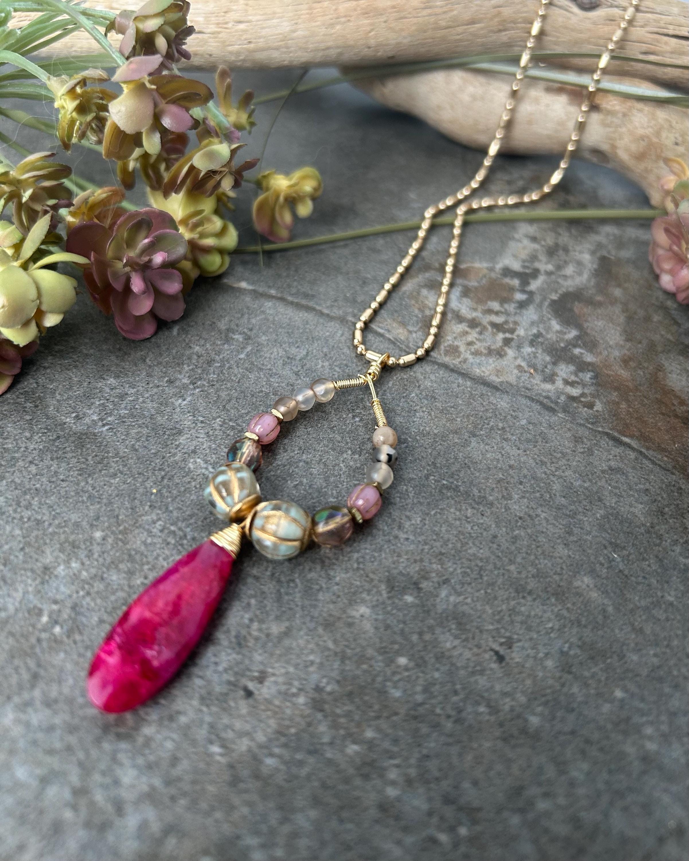 Sweet Ruby Gemstone Pendant . - Etsy