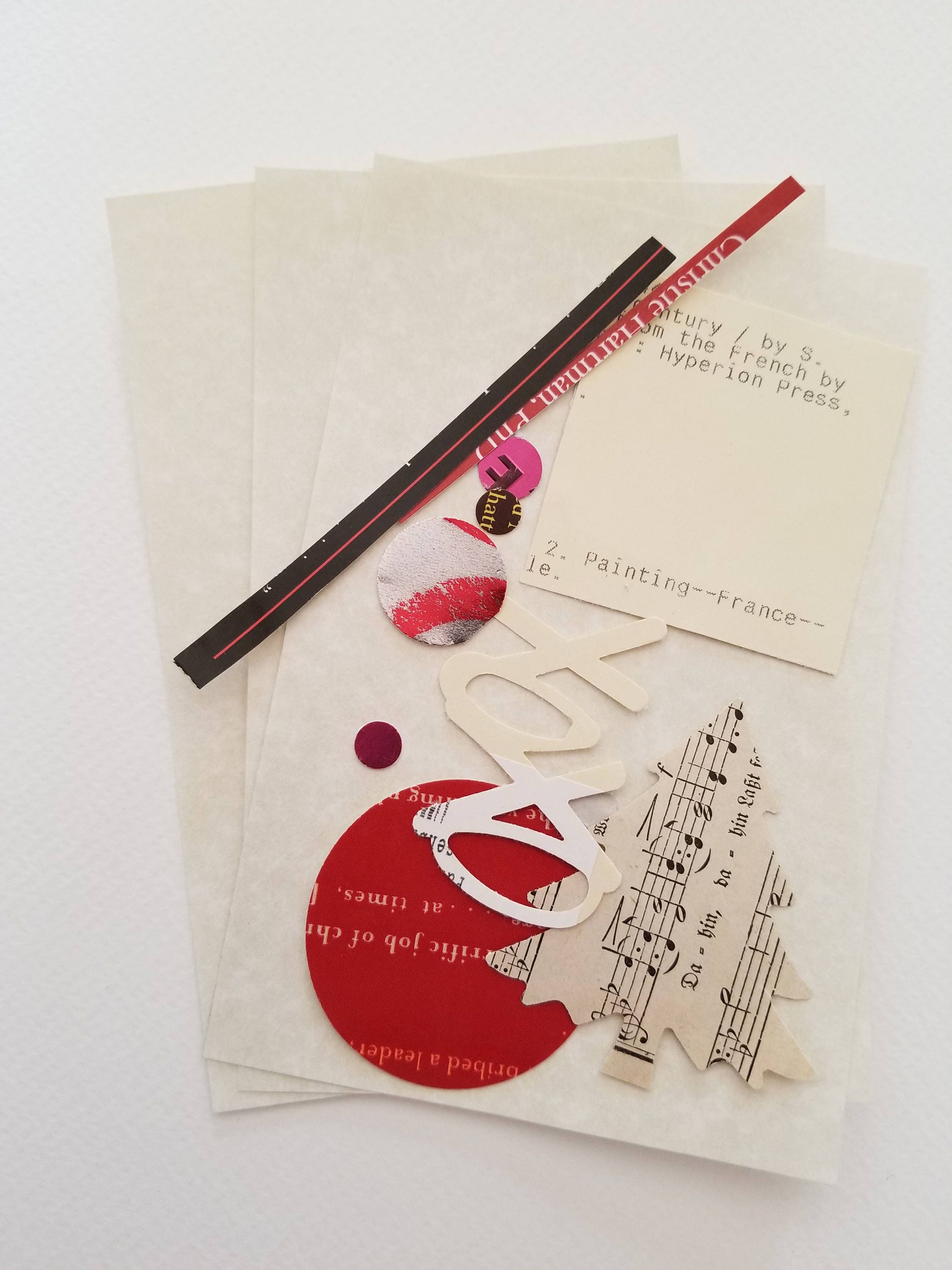 Collage Art Card - Etsy