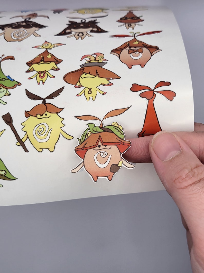 Aranara Friends Sticker Sheet Genshin Impact - Etsy