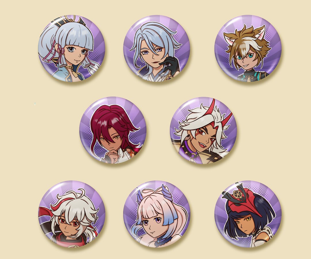 Genshin Impact Character Pins - Inazuma - Etsy